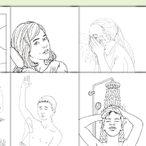 Personal Hygiene Colouring Pages - Twinkl