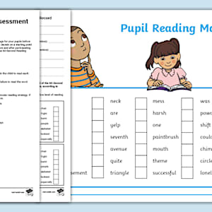 Printable Reading Age Test - English Resources - Twinkl