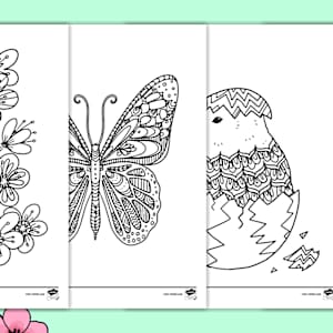 Spring Mindfulness Colouring Pages