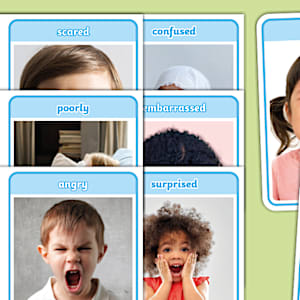 Emotions and Feelings Photo Display Cards | Twinkl