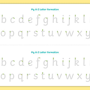 Alphabet Letter Formation Tracing Strips | Teaching Resource