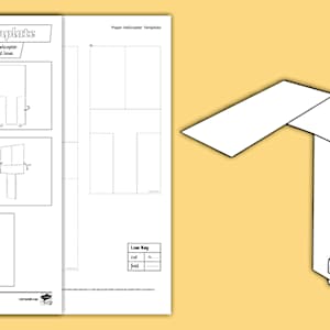 Paper helicopter template | Science resources