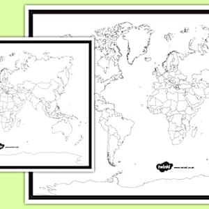 Blank World Map Template
