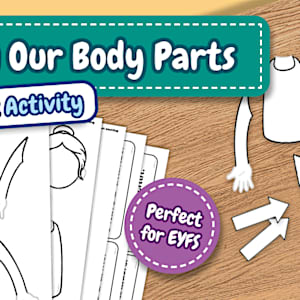 Body Parts Cut-Out Counting Activity - Twinkl EYFS