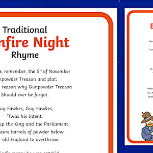 Remember, Remember the 5th of November - Gunpowder Plot Poem