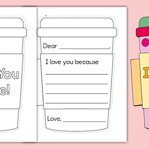 I Love You a Latte Card | Valentine's Day | Twinkl USA