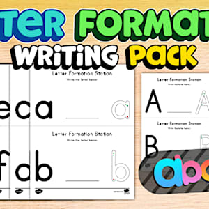 Letter Formation Writing Activity Pack I Handwriting