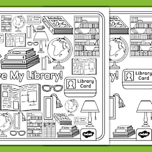 Why I Love My Library Coloring Page | Resource | Twinkl USA