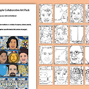 Hispanic Heritage Month Art Activity | Notable People