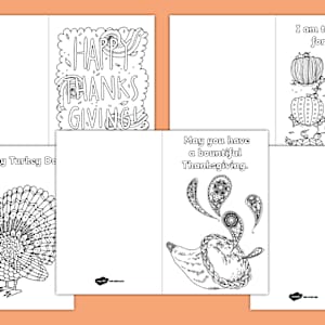 Thanksgiving Greeting Cards | PreK Resource | Twinkl USA