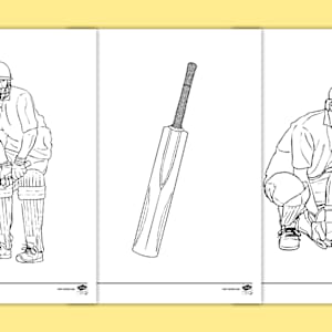 Cricket Colouring Pages - Cricket Pictures to Colour