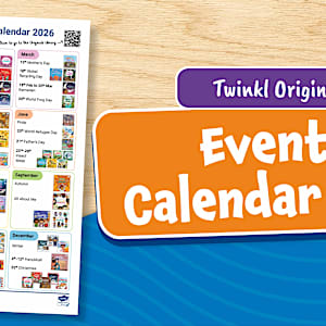 Twinkl Originals Events Calendar 2026