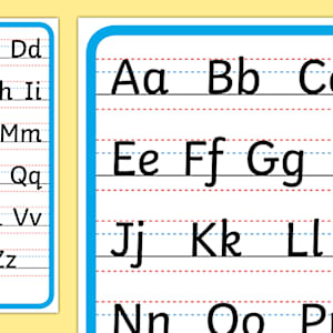Upper and Lowercase Letter Formation Poster | Handwriting