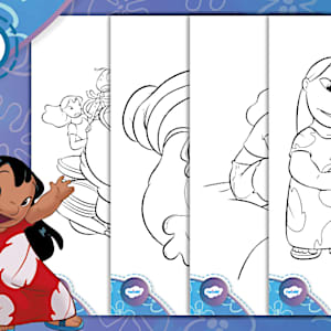 Lilo & Stitch Colouring Sheets | Disney | Twinkl Resources