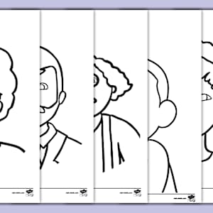 My Family - Colouring Pictures of People - Worksheets
