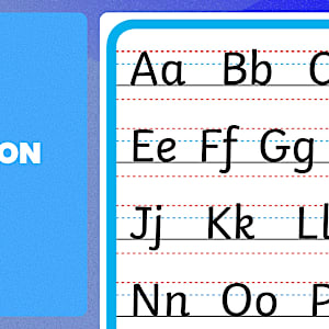 Upper and Lower Case Letter Formation Poster | Handwriting