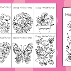 Mother’s Day Mindfulness Coloring Cards