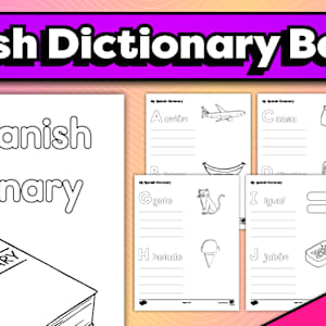 My Spanish Dictionary Activity Booklet | Twinkl USA
