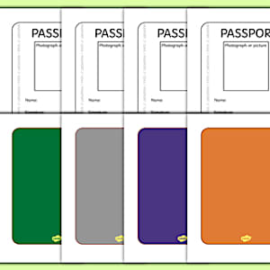 International Passport Template For Kids Printable - Twinkl