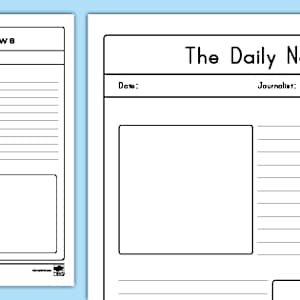 Newspaper Template for Kids | Resource | Twinkl USA