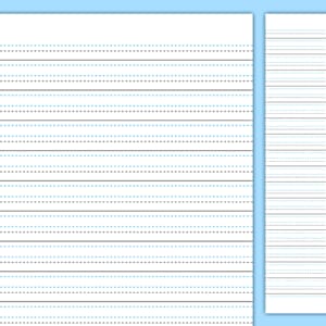 Printable Lined Handwriting Paper - Classroom Resource