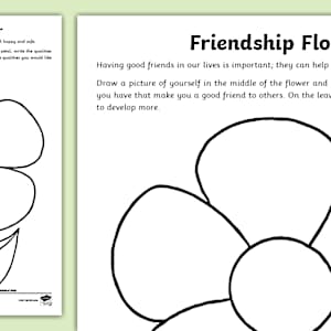 EYFS Friendship Flower | Friendship Activity Early Years