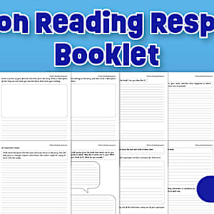 Fiction Reading Response Activity Booklet for 3rd-5th Grade