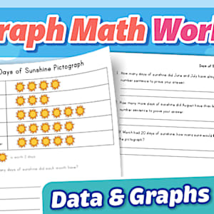 Second Grade Days of Sunshine Pictograph Worksheet - Twinkl