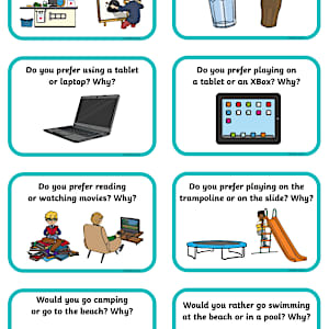 100 Questions Conversation Cards | Primary Resources