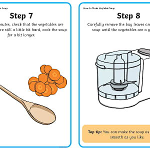 Vegetable Soup Recipe Cards