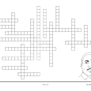 Martin Luther King Jr. Crossword Puzzle | Resource | Twinkl