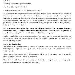 Year 1 Writing Checklist | English Assessments | KS1