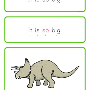 Dinosaur Simple Sentence With Sight Words Cards | Twinkl USA