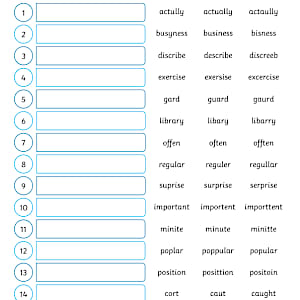 Years 3-4 Fun Spelling Worksheets | Twinkl Resources