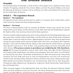 Constitution Day Read-aloud | United States Constitution