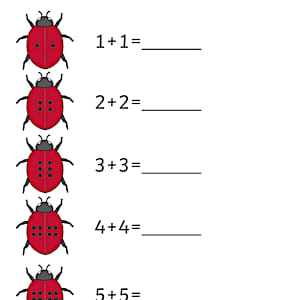 Doubles to 20 Worksheets - Maths Resource - Twinkl