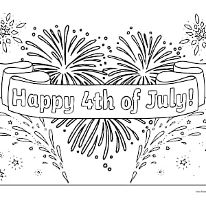 Independence Day Coloring Pages | US Holidays | Twinkl USA