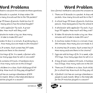 Long Multiplication Word Problems – Real-World Math Practice