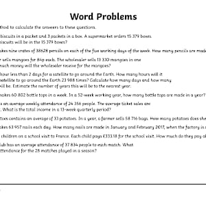 Long Multiplication Word Problems – Real-World Math Practice