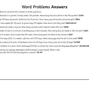 Long Multiplication Word Problems - KS2 Maths Resource
