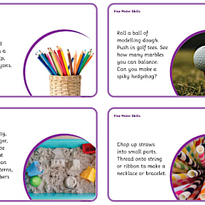 Fine Motor Skills, Activity Cards