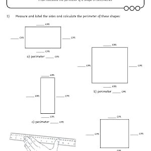 Measuring Perimeter Worksheets | Centimetres | Easy Download