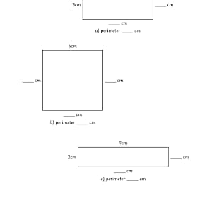 Measuring Perimeter Worksheets | Centimetres | Easy Download