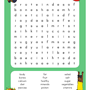 Healthy Eating Word Search PDF | Primary Resources - Twinkl