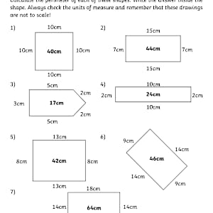 Area And Perimeter Worksheets | Twinkl Resources
