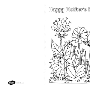 Mother’s Day Coloring Cards | Mother's Day | Twinkl USA