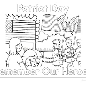 Printable Patriot Day Coloring Pages for Kids | Twinkl USA