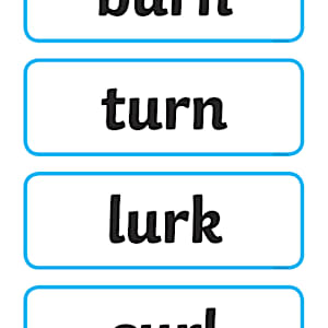 Words With ur in them Flashcards - Primary Resources