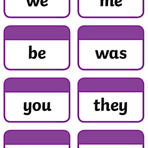 Coloured Tricky Words Flashcards | Twinkl Resources