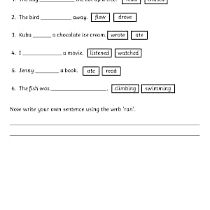 Using Verbs Worksheet | Verbs Worksheet KS1 | Twinkl